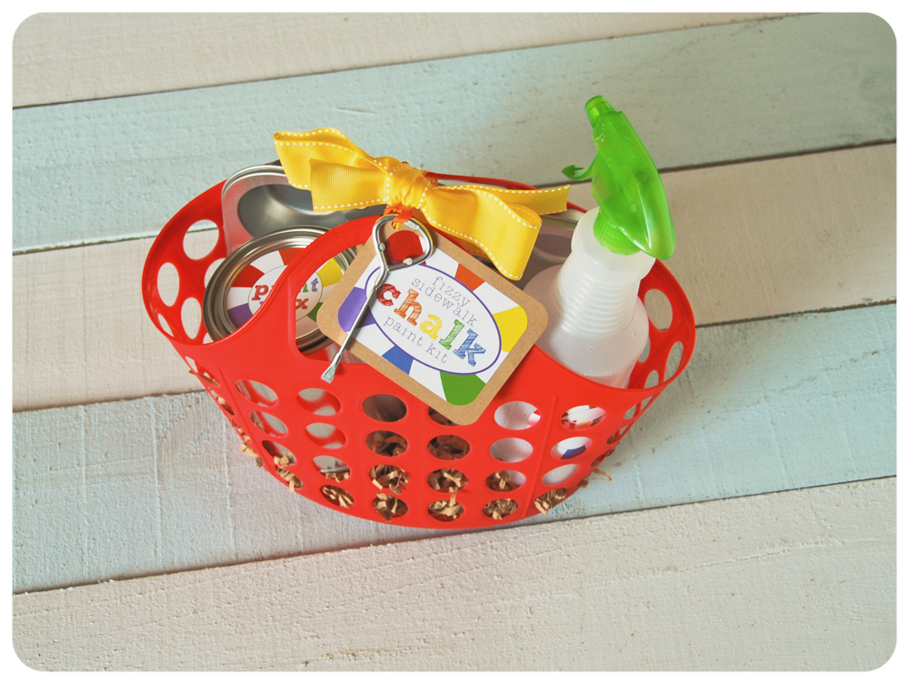 Fizzy Sidewalk Chalk Paint Kit Tutorial
